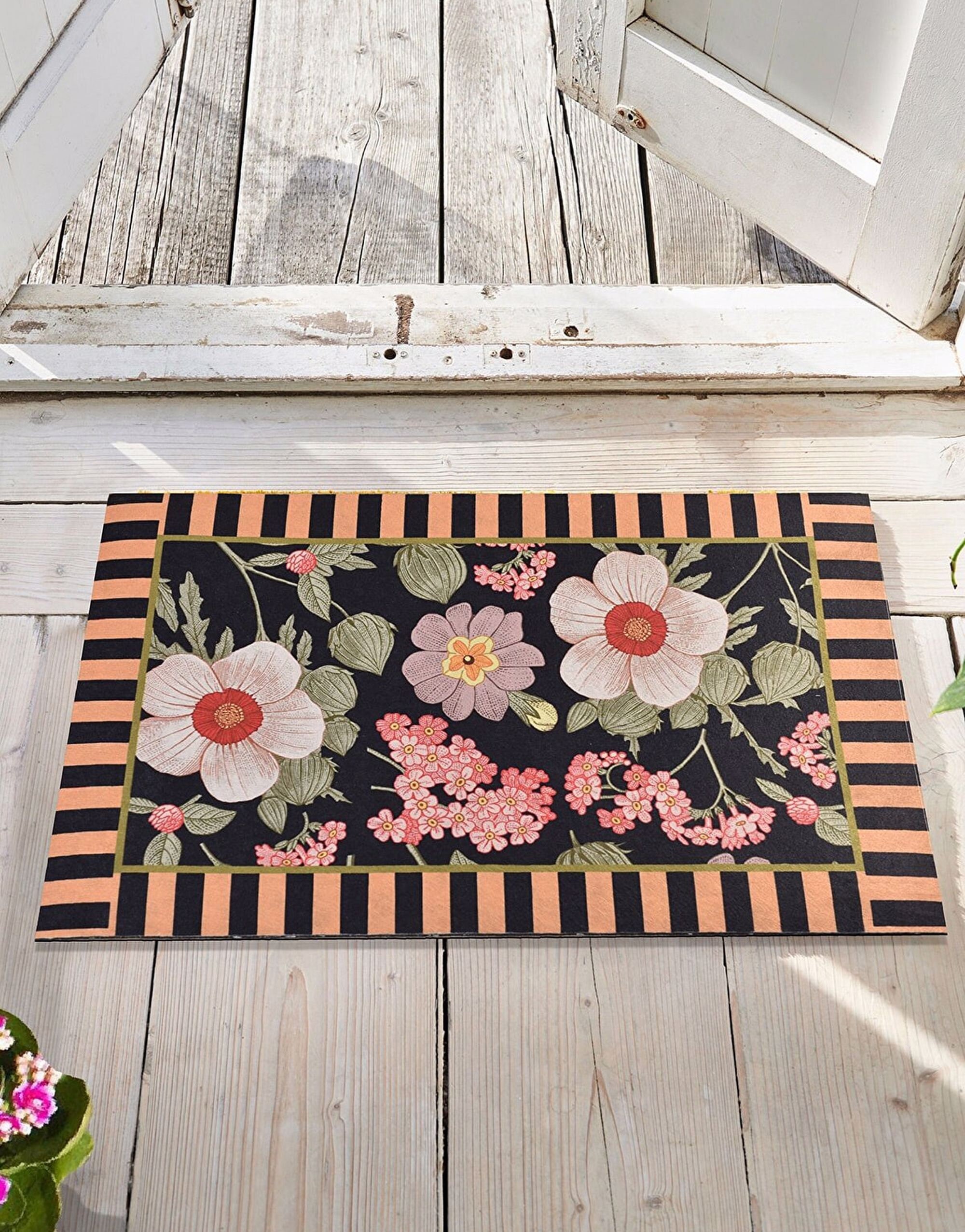 Spring Flowers Welcome Home Doormat Flower Theme Doormat - Etsy