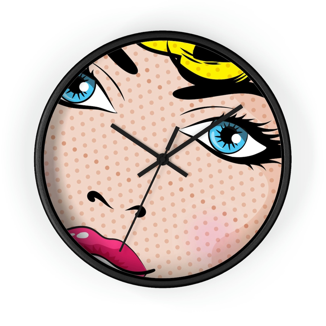 Pop Art Clock - Etsy