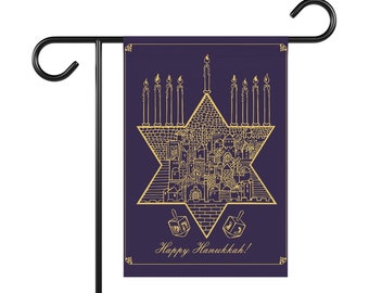 Hanukkah Flag - Etsy