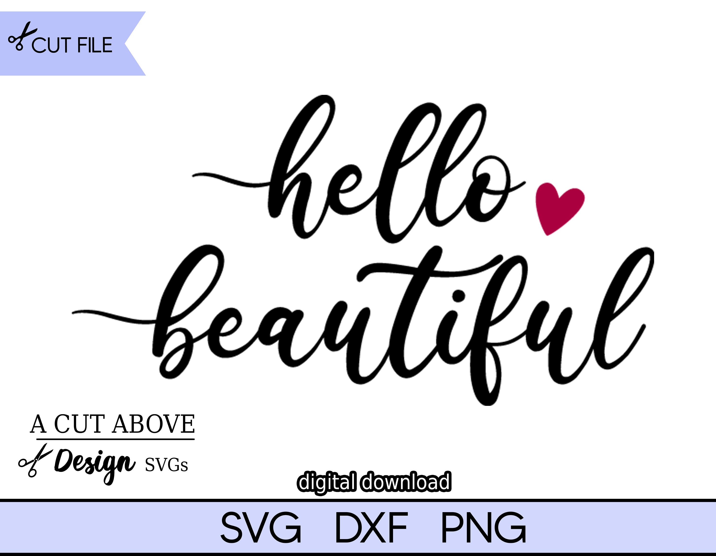 Hello Beautiful Svg Beauty Svg Hello Svg Makeup Bag Svg - Etsy