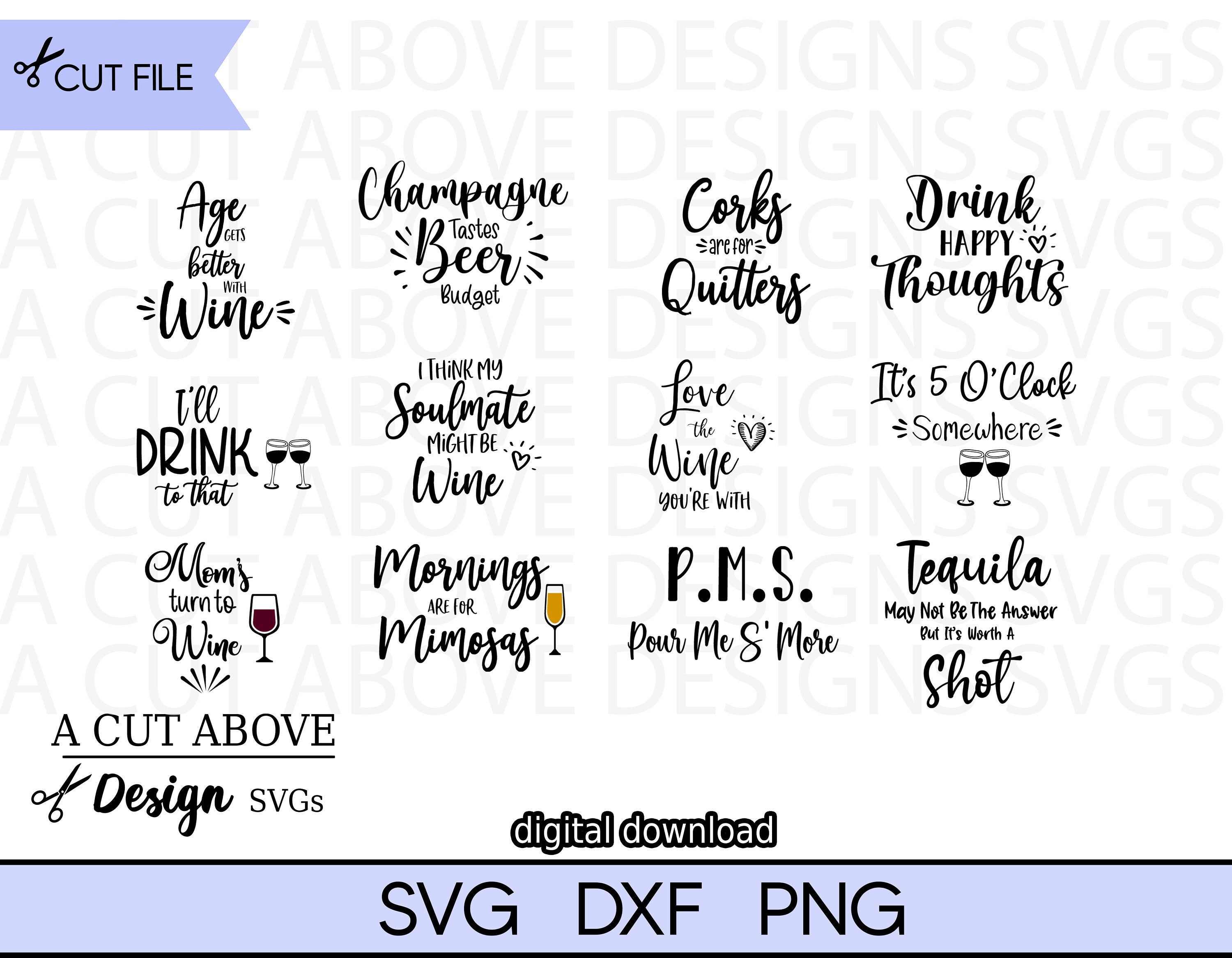 Alcohol Bundle Svg Drinking Svg Liquor Svg Bar Svg Alcohol - Etsy