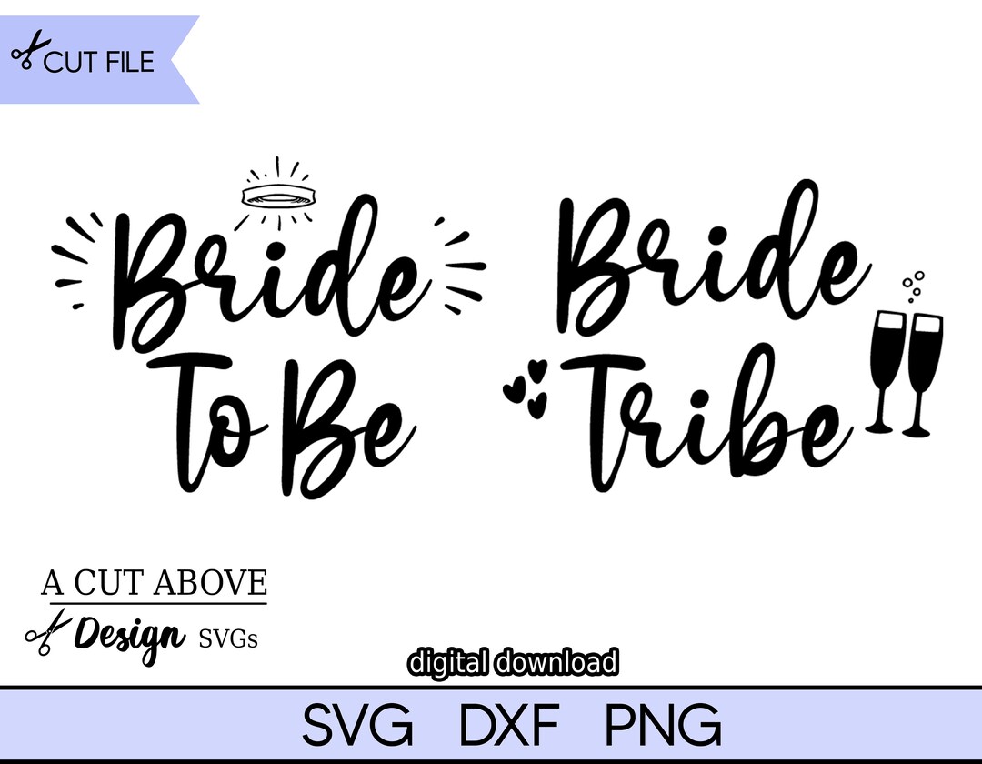Bride Bundle Svg, Bride to Be Svg, Bride Tribe Svg, Marriage Svg ...