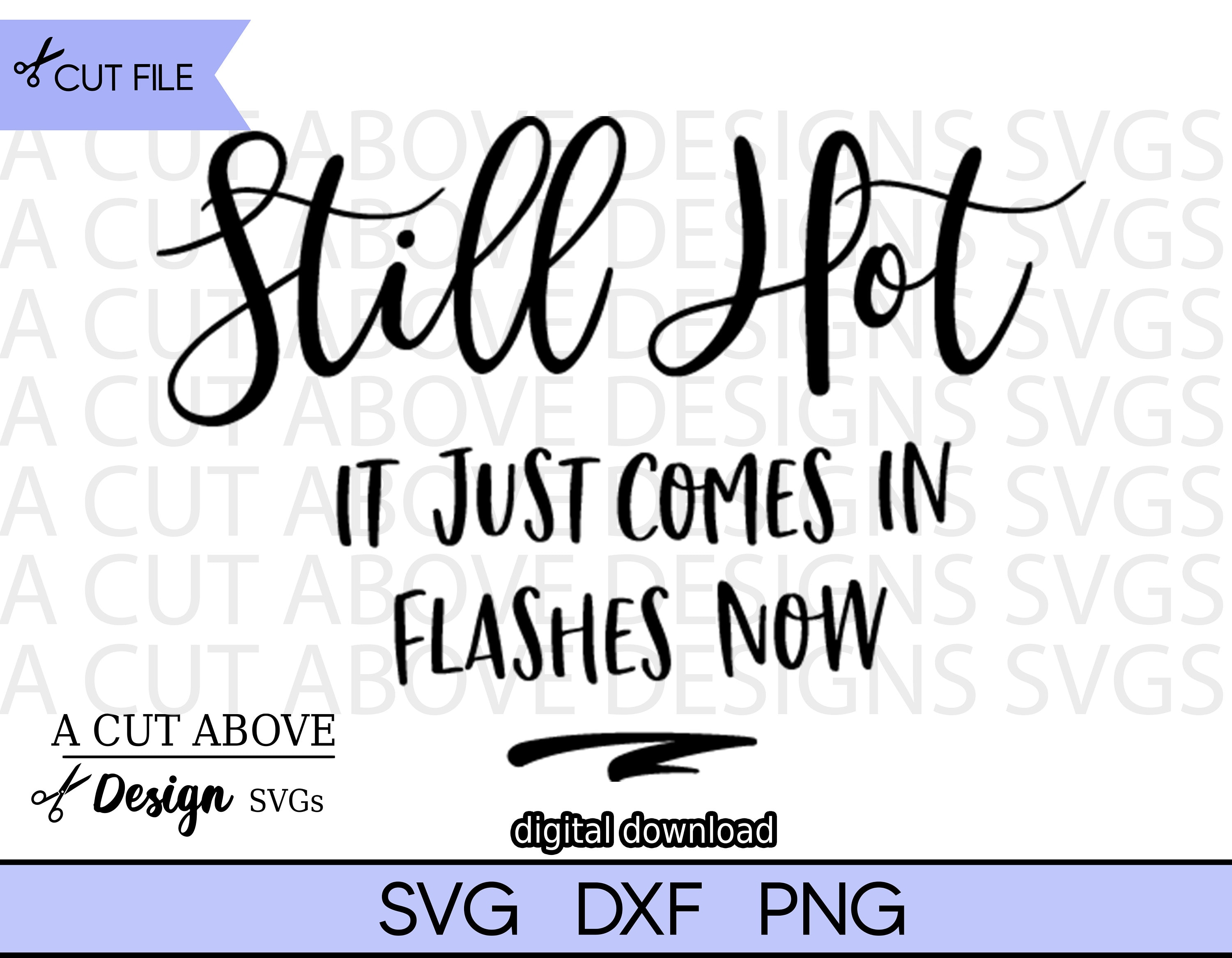 Still Hot It just Comes in Flashes now svg, Aging svg, Funny phrase svg ...