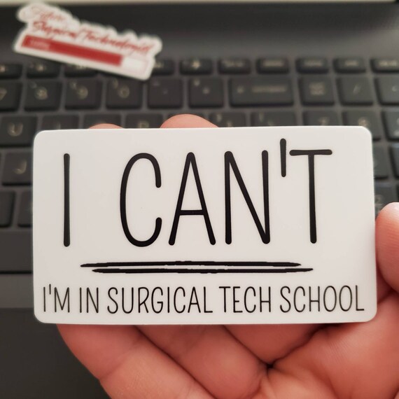 Student Surgical Tech Sticker Student Scrub Tech Water - Etsy