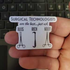 Waterproof Surgical Tech Sticker Scrub Tech Water Bottle Sticker ...