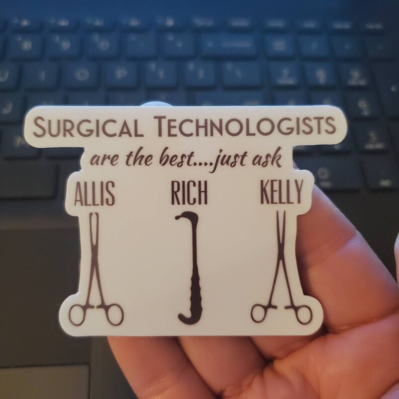Waterproof Surgical Tech Sticker Scrub Tech Water Bottle | Etsy