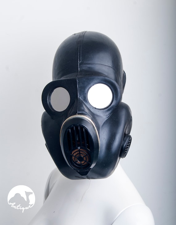 Halloween gas mask with mirror lenses - Gem