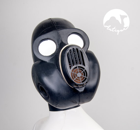 Halloween gas mask with mirror lenses - Gem