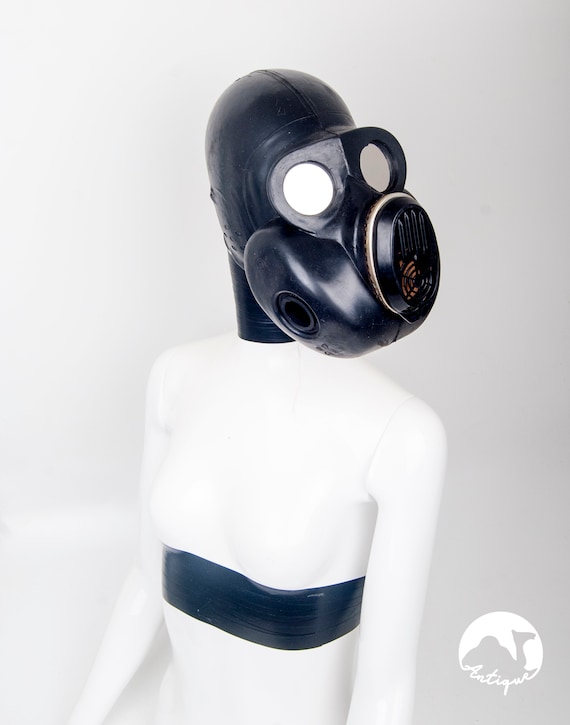 Halloween gas mask with mirror lenses - Gem