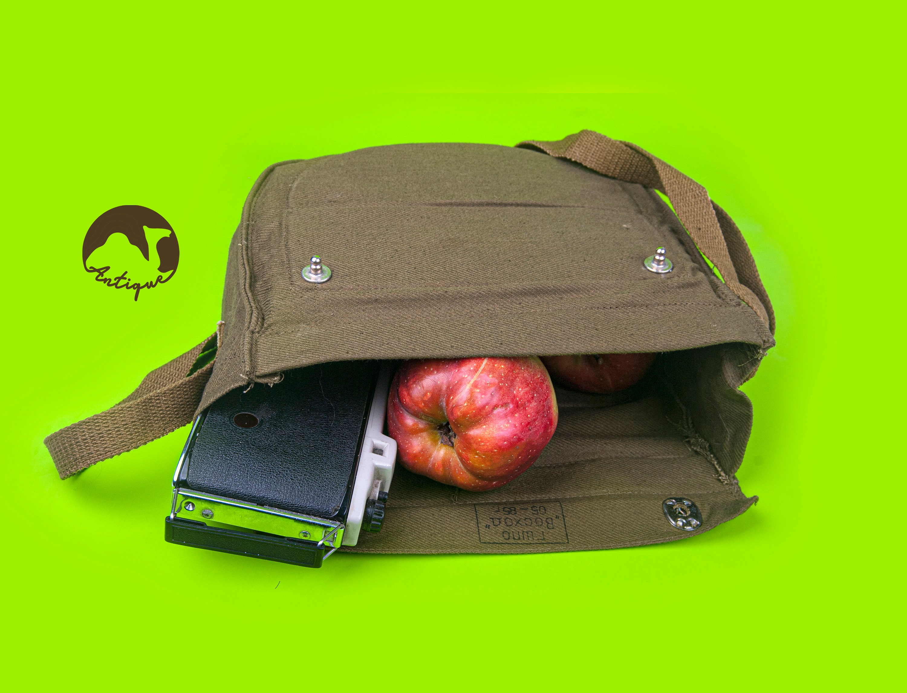 Military Tote Bag, Military Style Shoulder Bag, Vintage Military Canvas ...