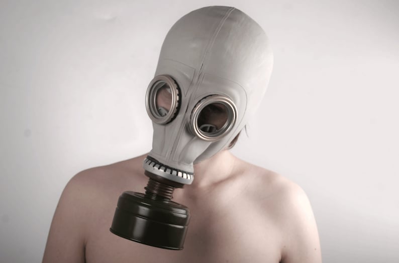 Gas Mask GP-5 White - Etsy