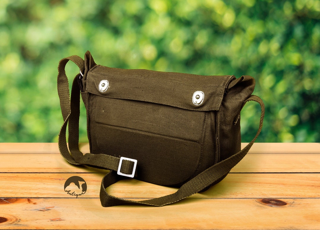 Military Tote Bag, Military Style Shoulder Bag, Vintage Military Canvas ...