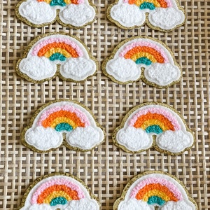 Rainbow Chenille Iron on Patch - Etsy