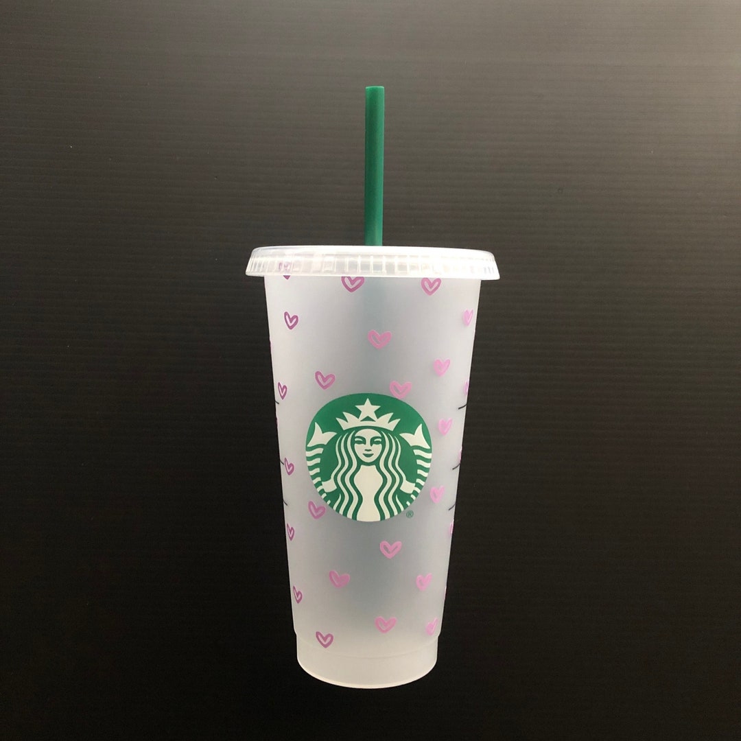 Personalized Starbucks Purple Heart Cup | Valentine’s Day Cup ...