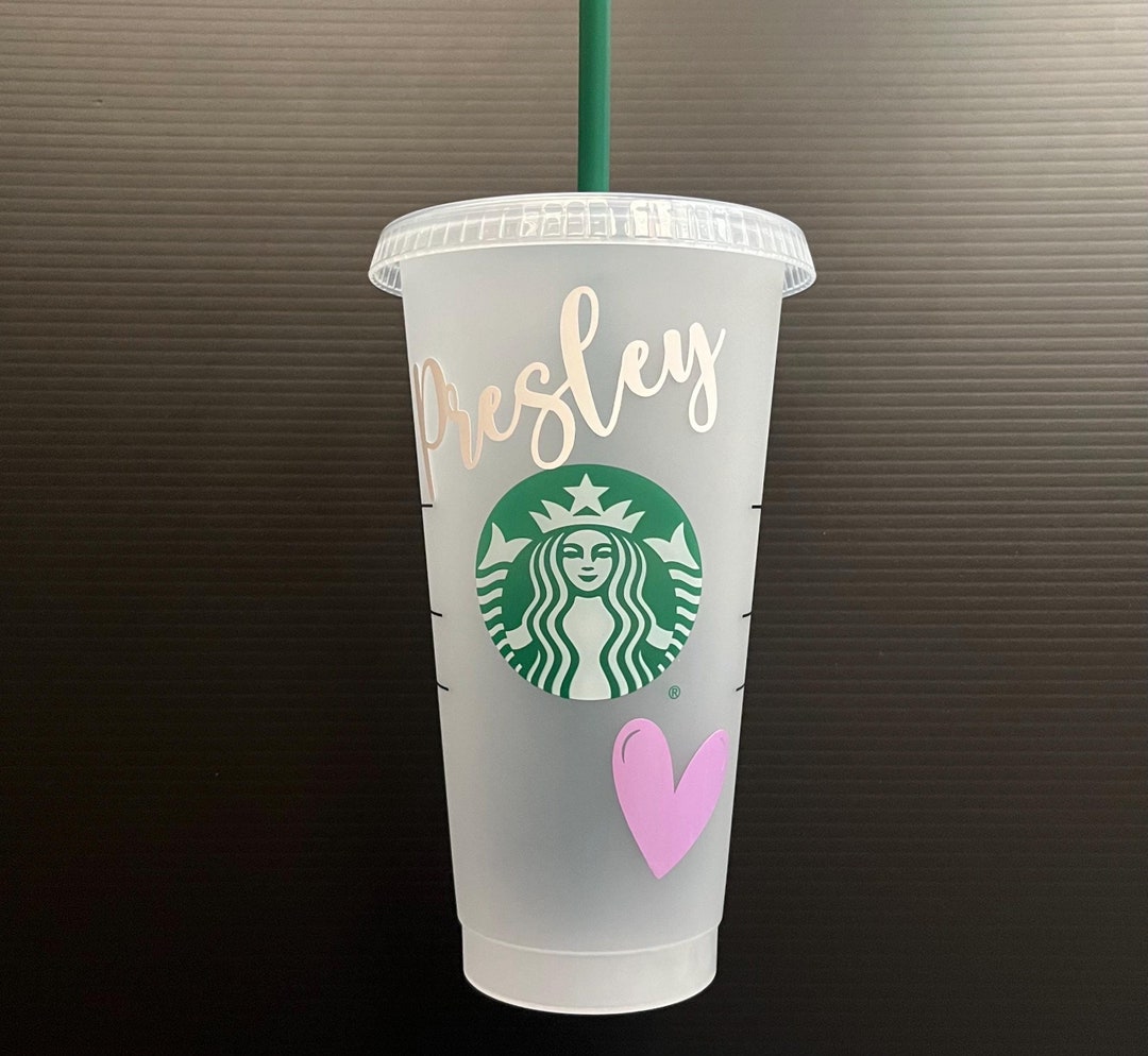 Personalized Starbucks Tumbler With Heart | Starbucks Cup Cut Out Heart ...
