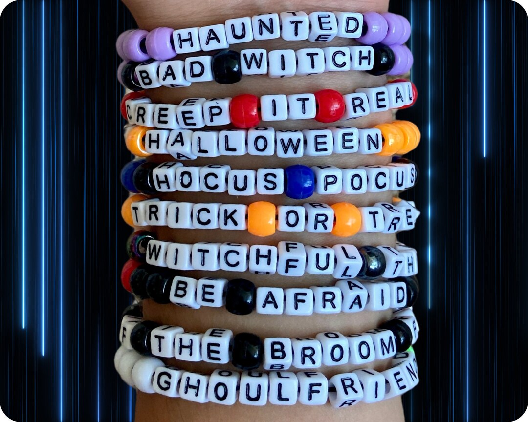 SPOOKY Set Kandi Bracelets Rave, Festival, EDC, Concert Gear - Etsy
