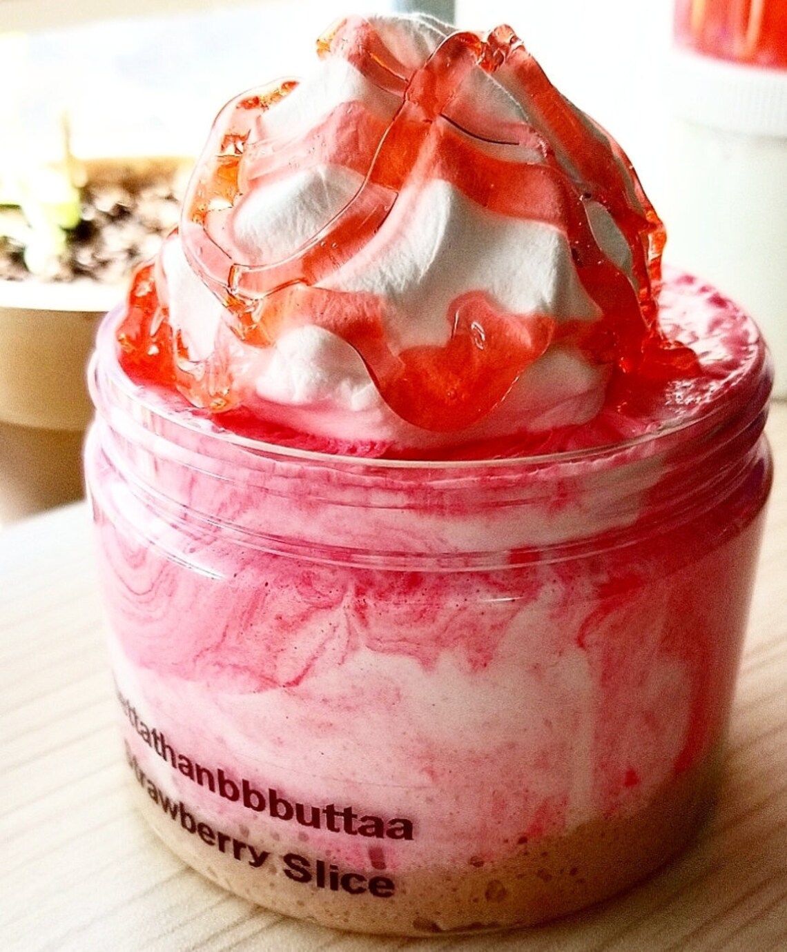 Strawberry Slice Butter Slime 10 Oz - Etsy