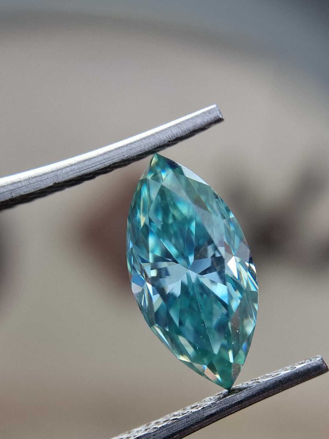 2-3 Ct. Loose Marquise Cut Blue Diamond for Ring & Jewelry Making ...