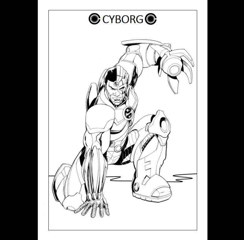 DC Heroes Coloring Pages 40 Printable Coloring Pages | Etsy