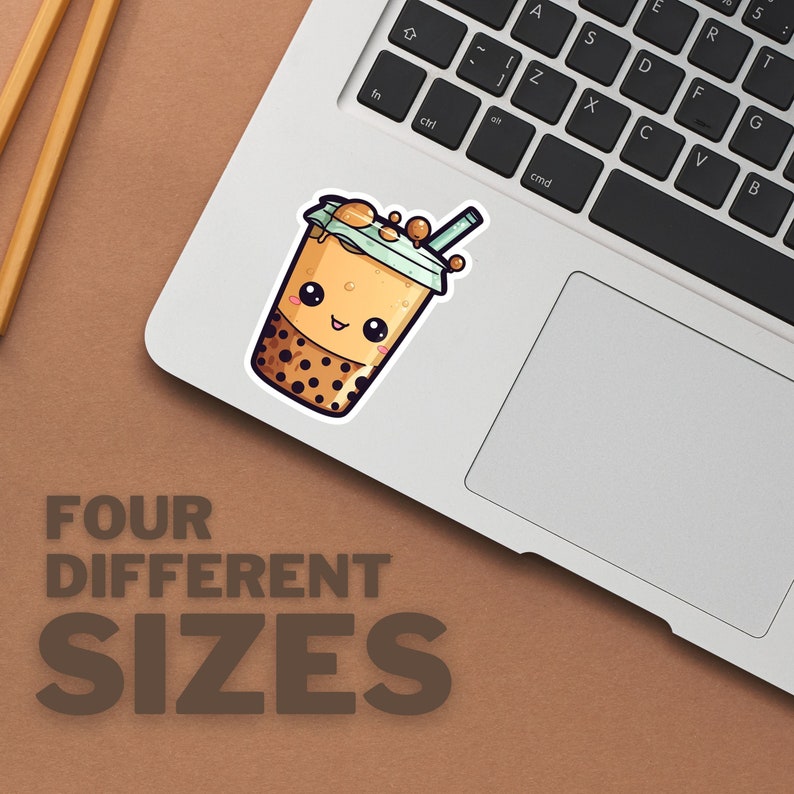 Sticker / Cute Bubble Tea Kiss-cut Vinyl Decals - Etsy