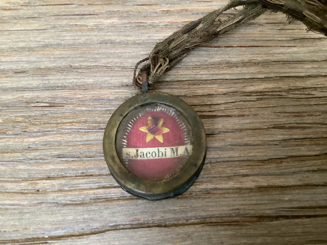 J54 Antique Reliquary Theca W/ Relic of St. Jacob M. - Etsy