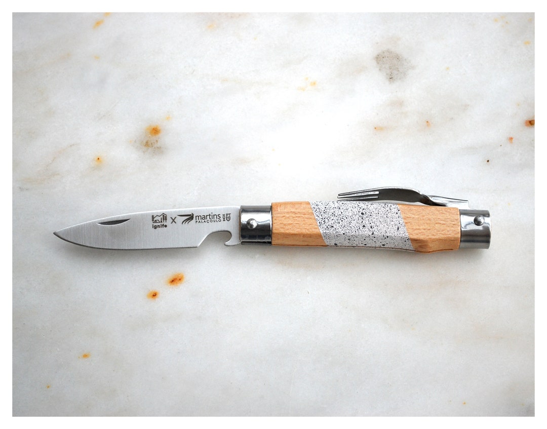 Ignife Custom Colorful Pocket Knife With Fork Made in Portugal Edc ...