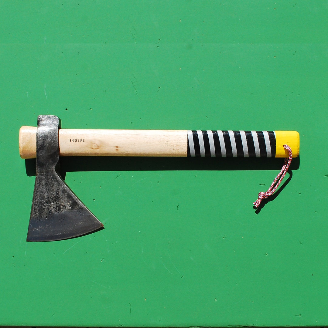Hand Painted Camping Hatchet Axe Retro Vintage Made in Portugal ...