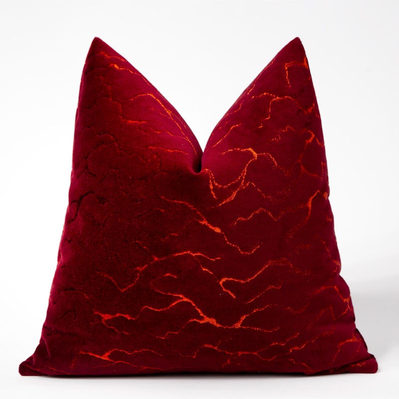 Red Pillows - Etsy