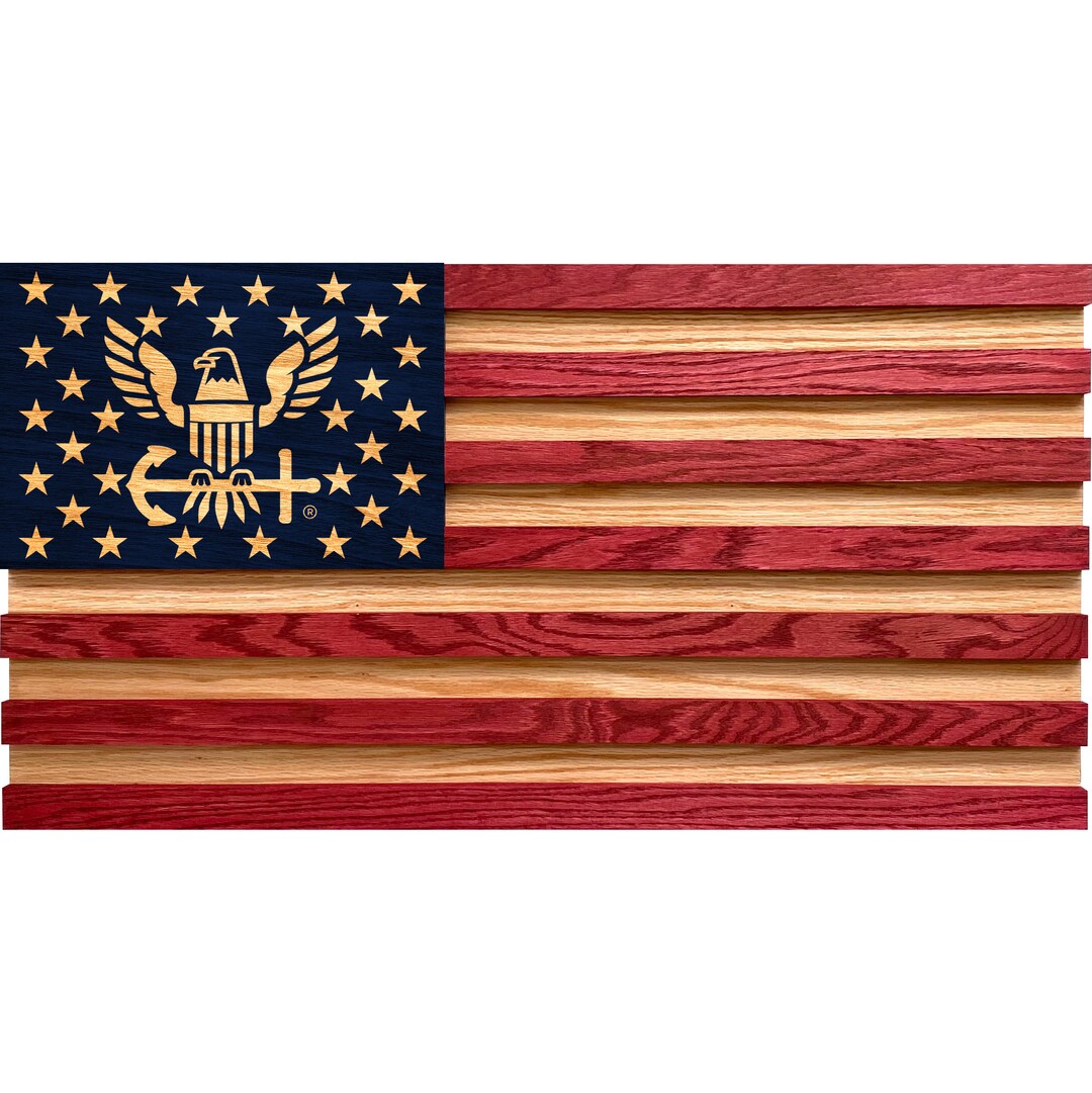 US Navy American Flag Wall Hanging Navy Wall Decor for Patriotic Home ...