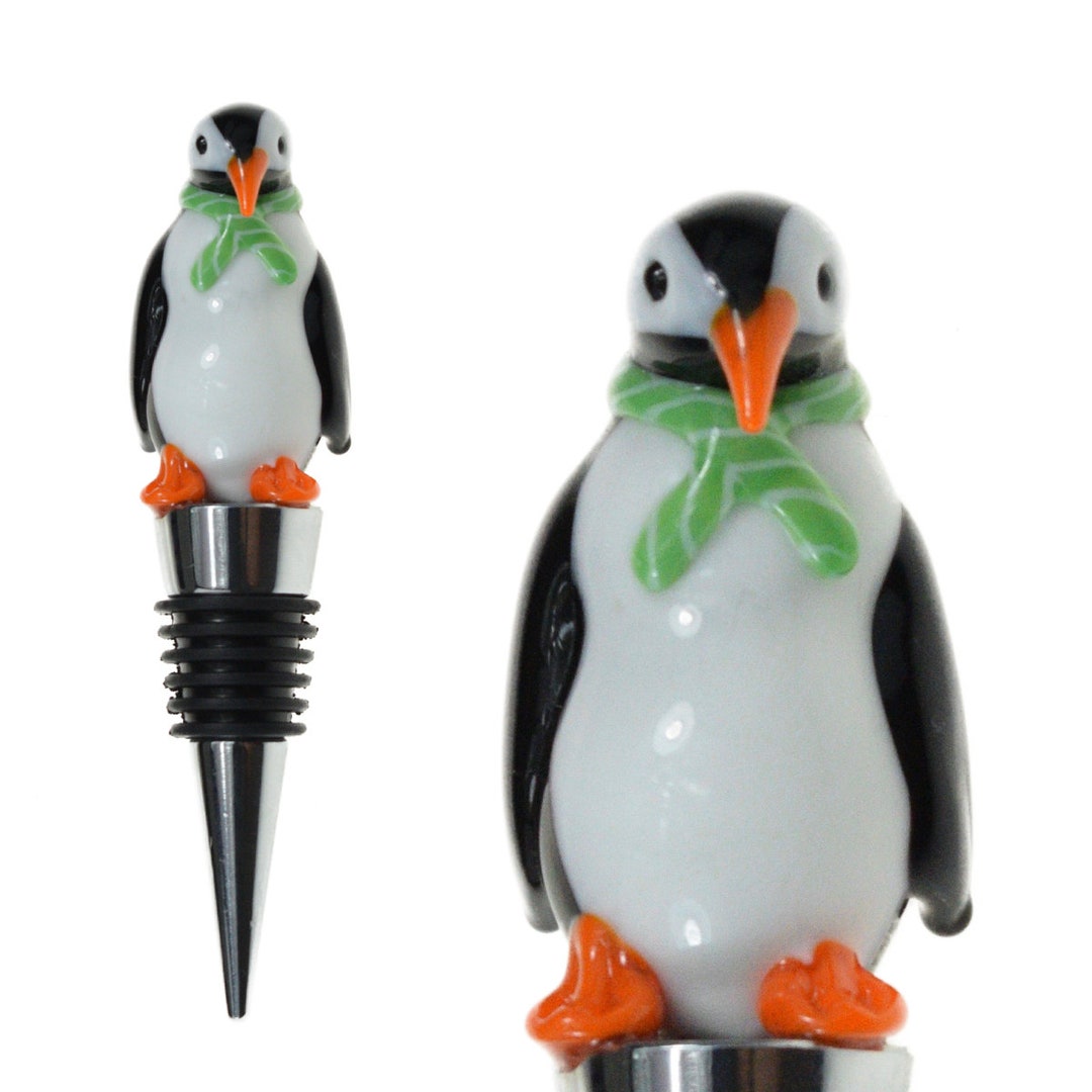 Bouchon de bouteille de vin de pingouin bouchon en forme de pingouin en ...