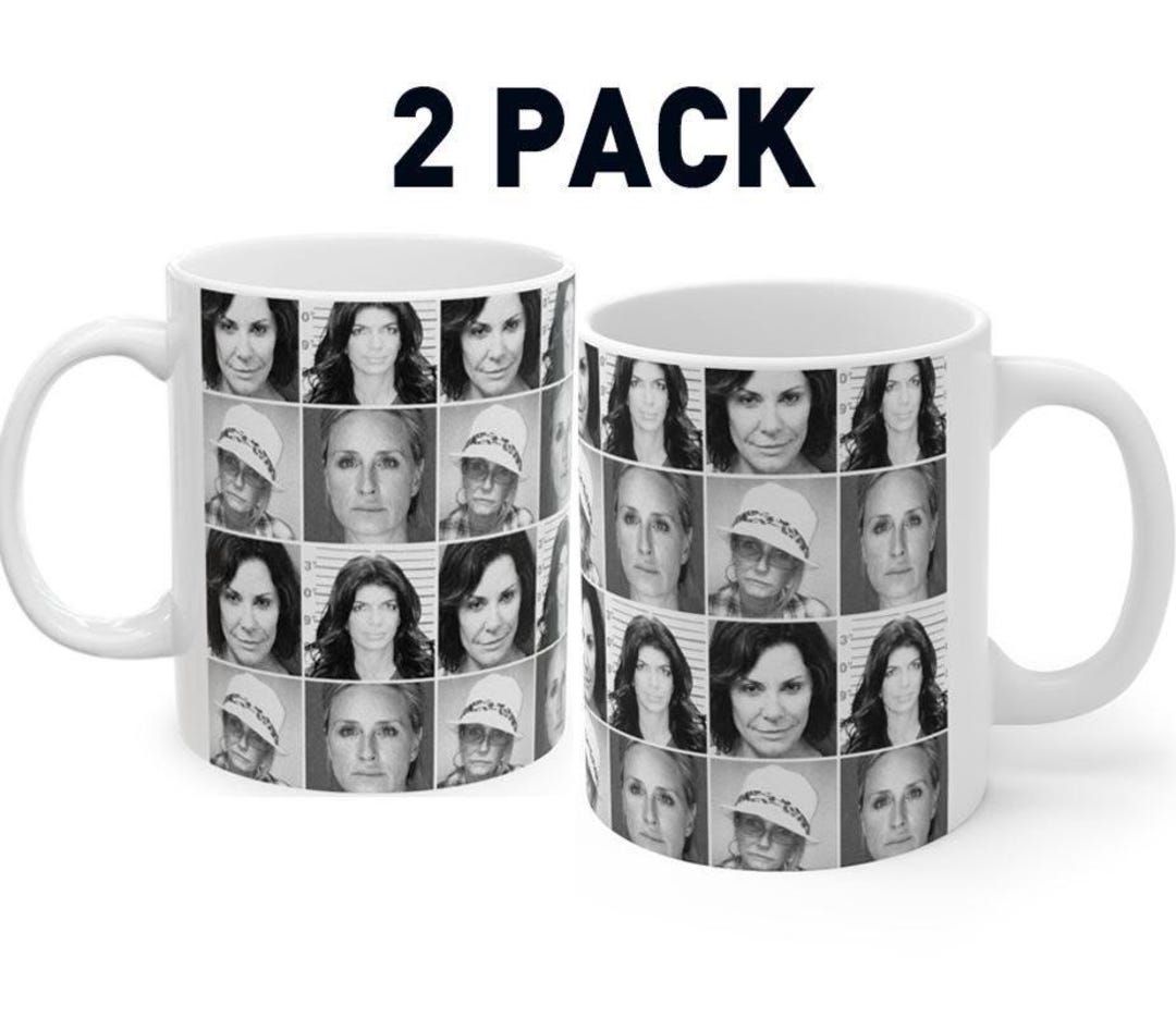 2 Real Housewives Mugshots Coffee Mugs - Hilarious Bravo TV Fan Gift ...