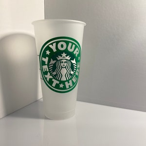 DIY Cold Cup Vinyl Sticker Personalised Name Custom Venti Glitter ...