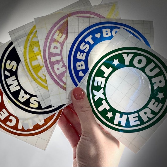 DIY Cold Cup Vinyl Sticker Personalised Name Custom Venti - Etsy UK