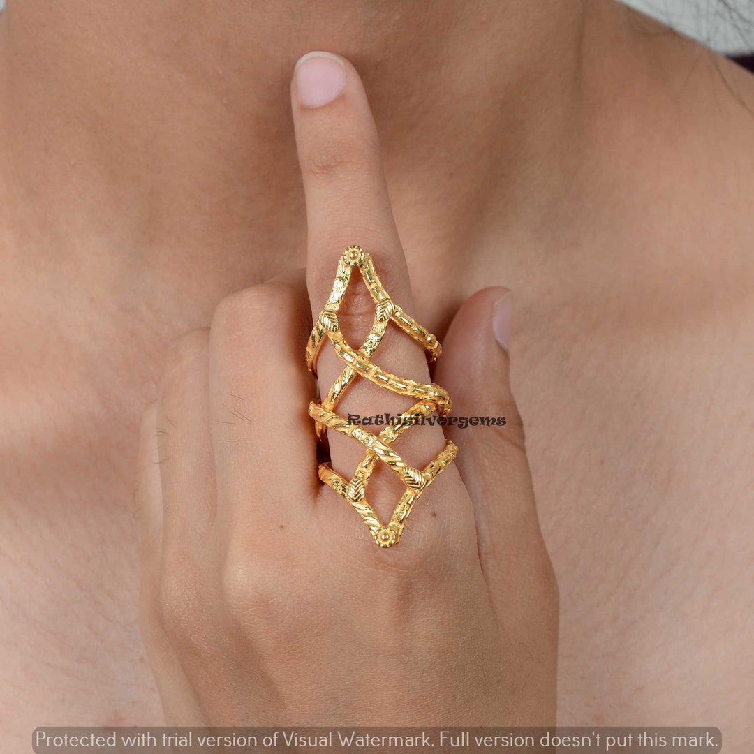 Arthritis Finger MCP Splint Yellow Bronze or Sterling Silver - Etsy UK