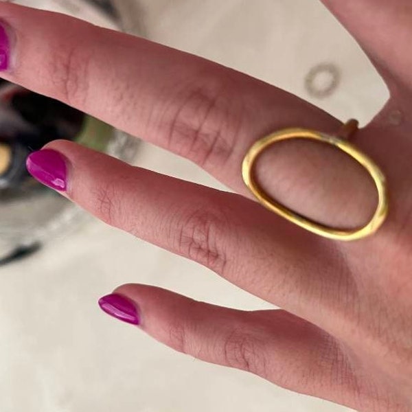 Large Oval Ring - Etsy
