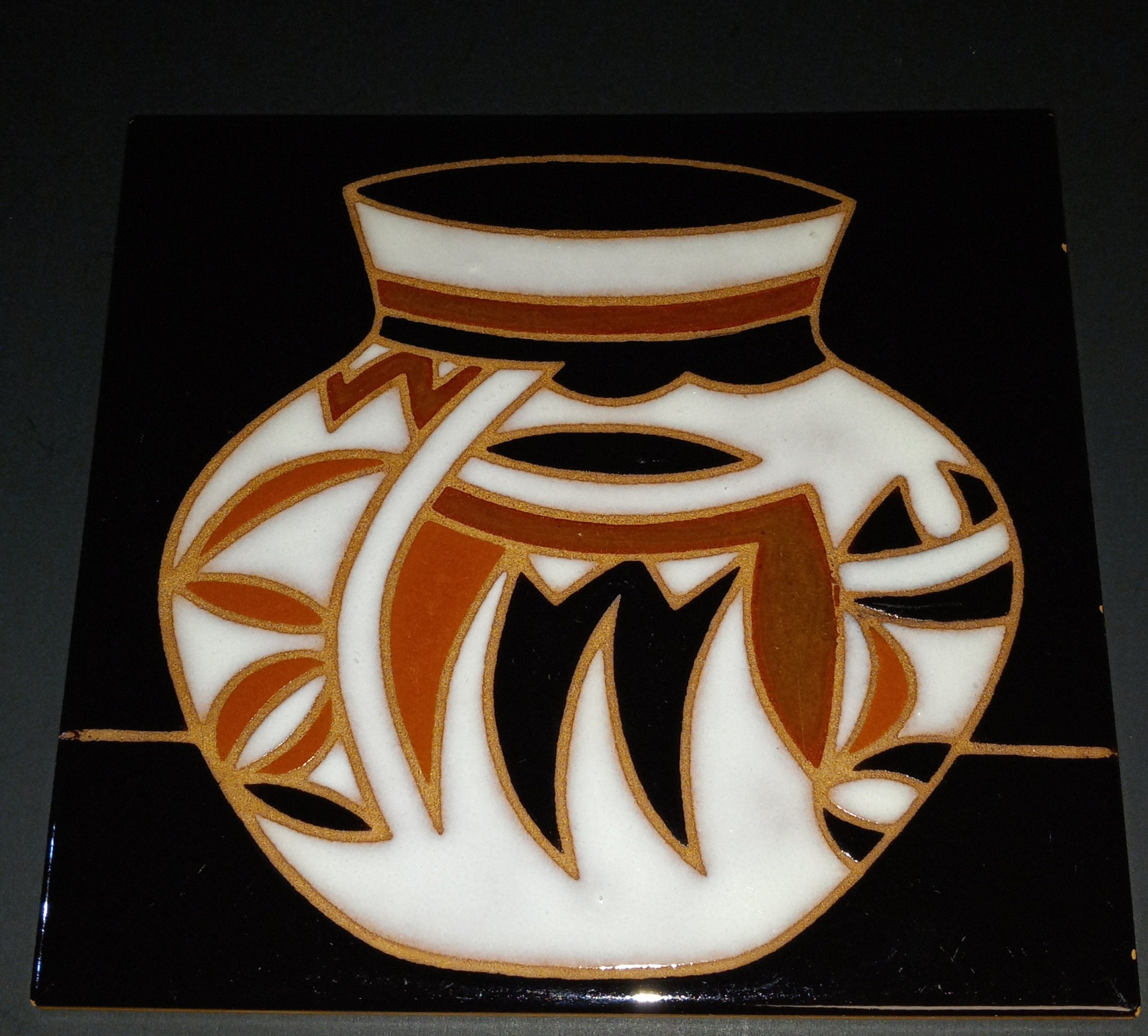 Vintage 6" Arius Art Tile - Pot Decoration - Etsy