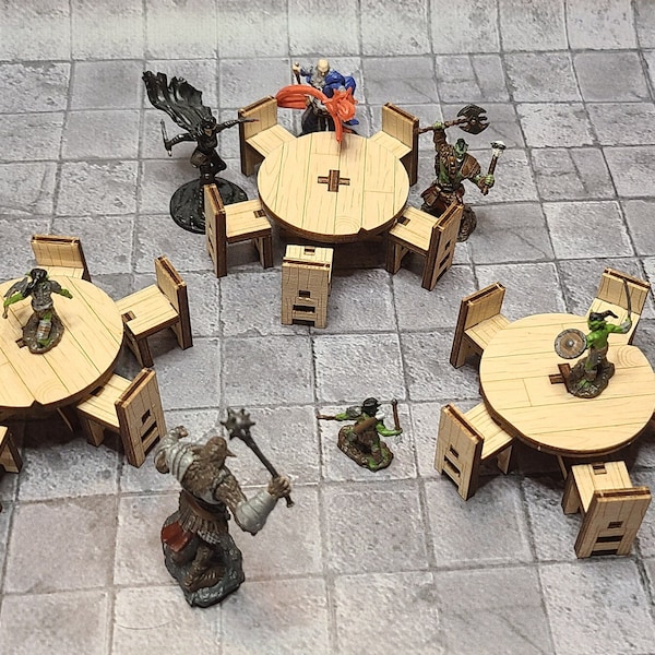 Ttrpg Chairs Table - Etsy