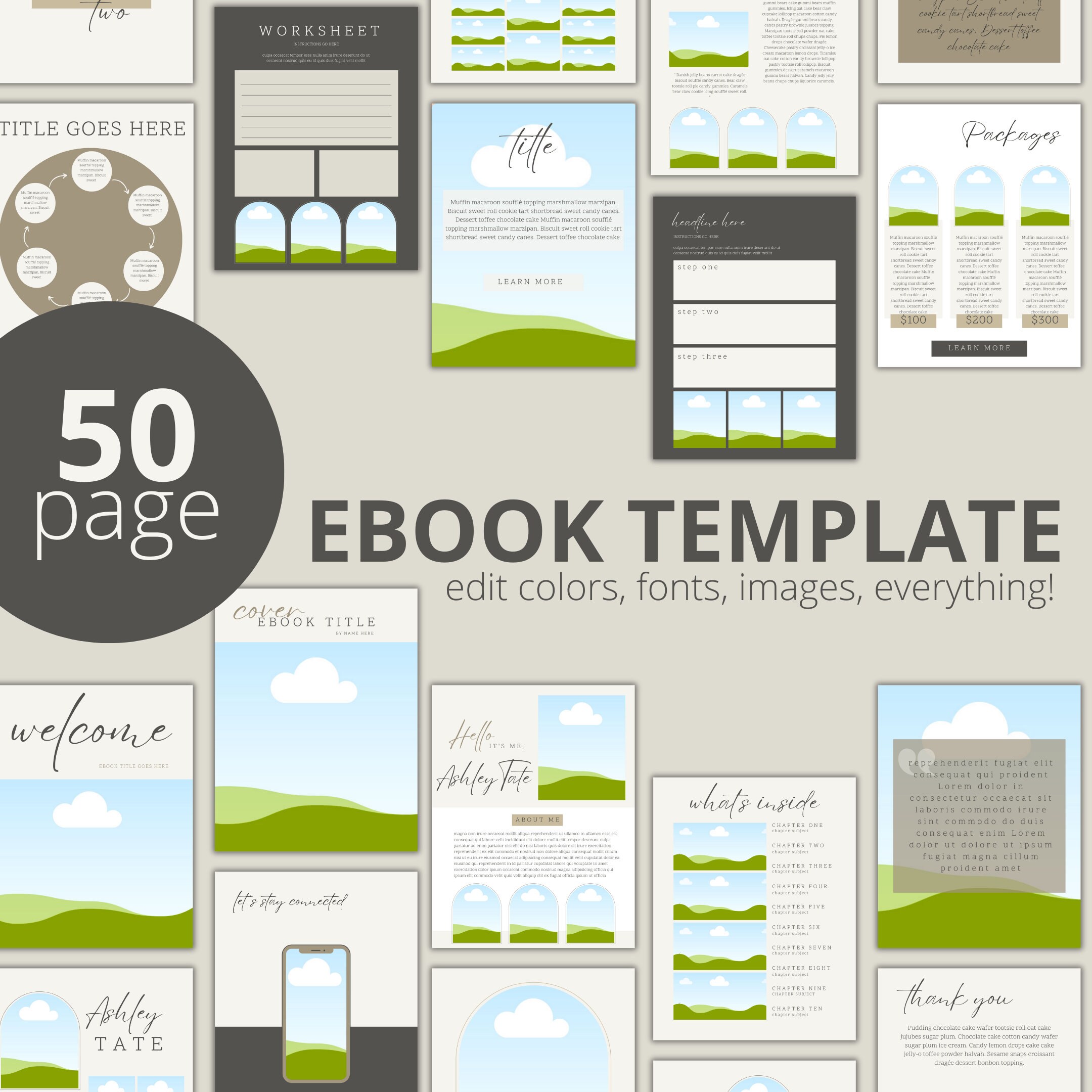 Ebook Template Canva, Coaching Guide Book Canva Template, Lead Magnet ...