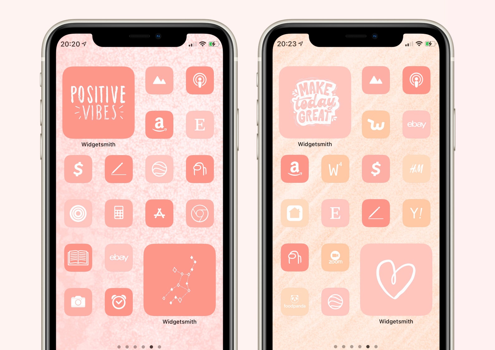 1100 Cute App Icons Colorful Pink and Orange App Covers - Etsy