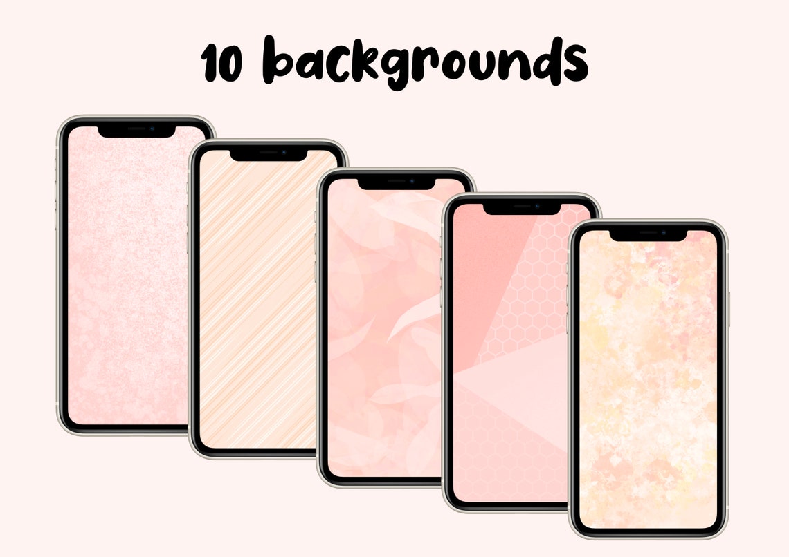 1100 Cute App Icons Colorful Pink and Orange App Covers Aesthetic Ios ...