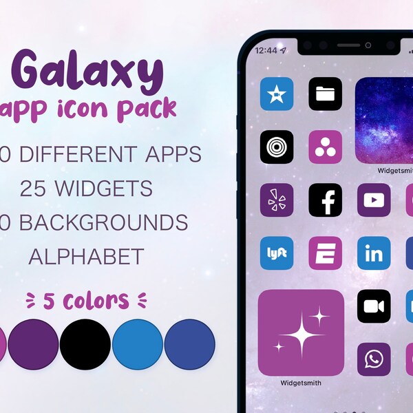Galaxy App Icons - Etsy