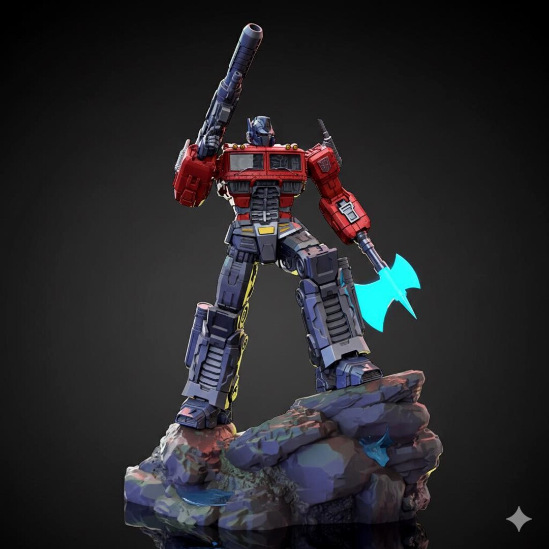 Optimus Prime STL by U3dprintshop 3D Printable Robot Statue Digital ...