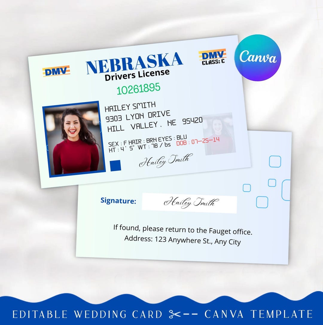Customized Kids Drivers License, Child Identification Card Prop, PDF ...