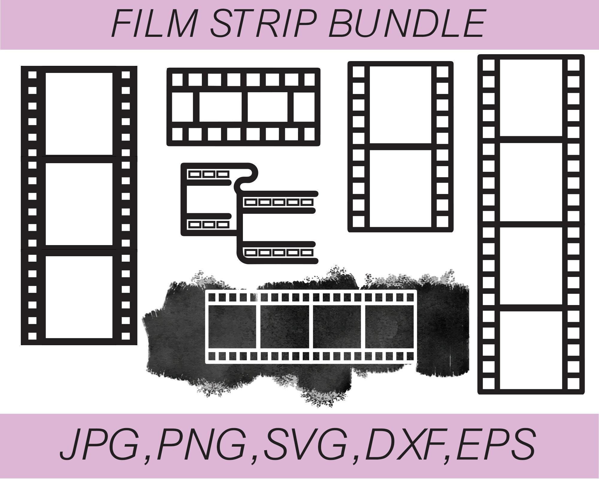 Film Strip SVG, Film Strip SVG Bundle, Vintage Film SVG, Negative Film ...