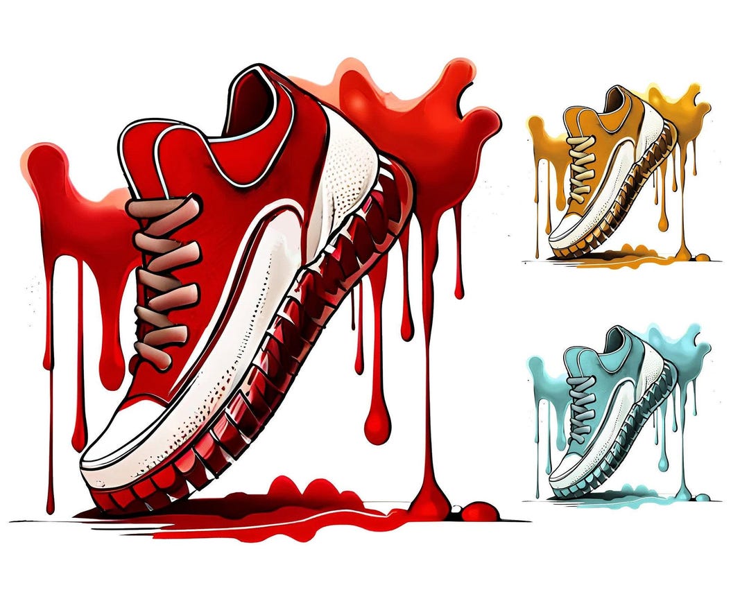 Dripping Sneakers Png Sublimation Design, Dripping Png, Sports Shoes ...