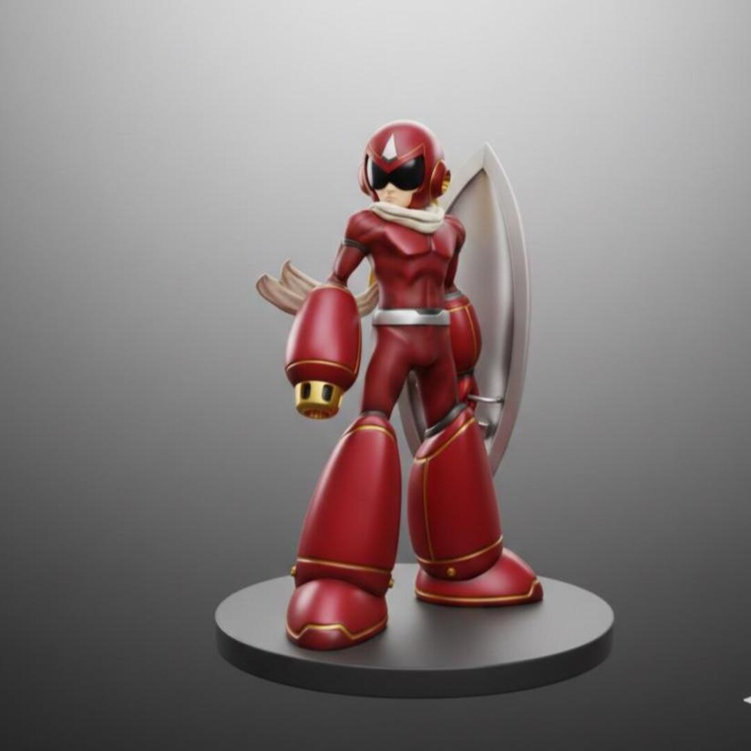 Protoman DS STL | 3D Printable Figure | Retro Game Character Model ...