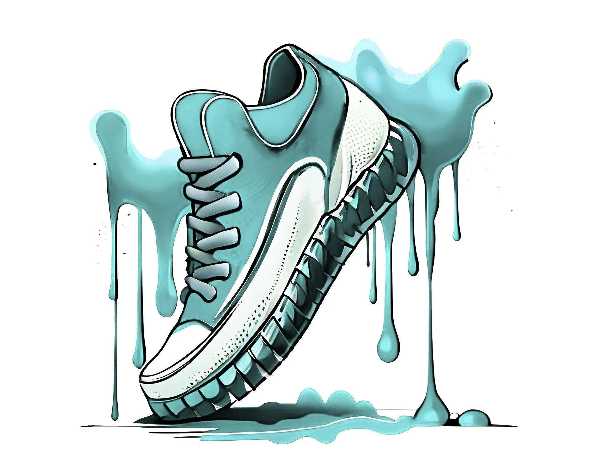 Dripping Sneakers Png Sublimation Design, Dripping Png, Sports Shoes ...