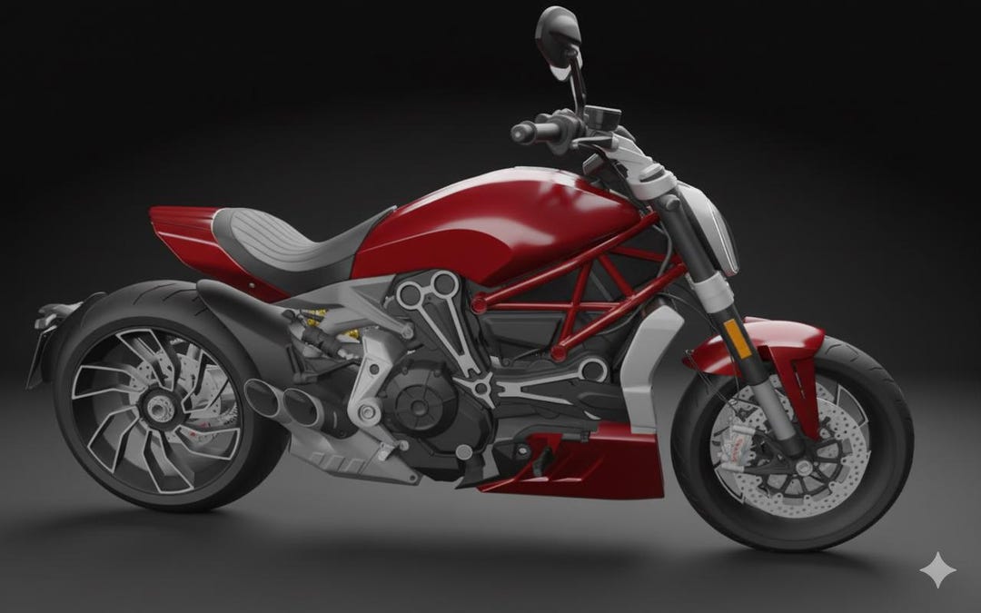 Ducati X-diavel 2016 3D Model | High Detail Motorcycle Asset | Blender ...