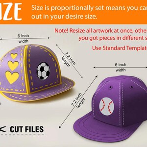 Baseball Cap Box SVG Template, Favor Box Svg, Baseball Hat Box SVG ...