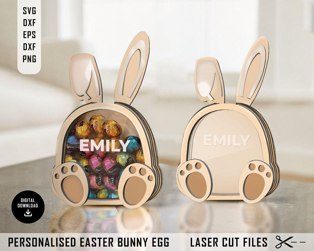 Easter Bunny SVG, Easter Bunny Gift SVG, Easter SVG, Personalised ...